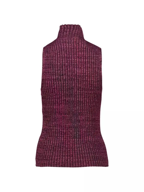Rabanne Ribbed-knit High-neck Sweater