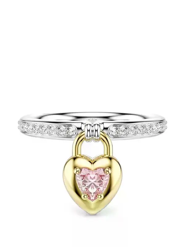 SWAROVSKI Idyllia Heart-charm Pavé-set Rings