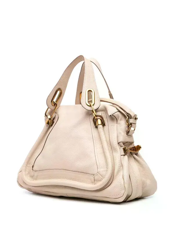 Chloé 2013 Medium Leather Paraty Satchel - White