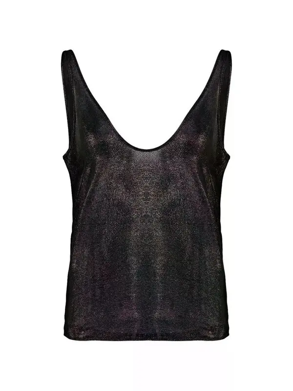 TOM FORD Metallic-effect Tank Top - Black