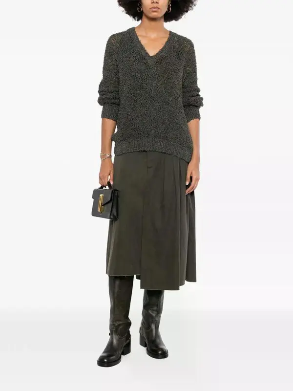 Brunello Cucinelli V-neck Double-layer Sweater