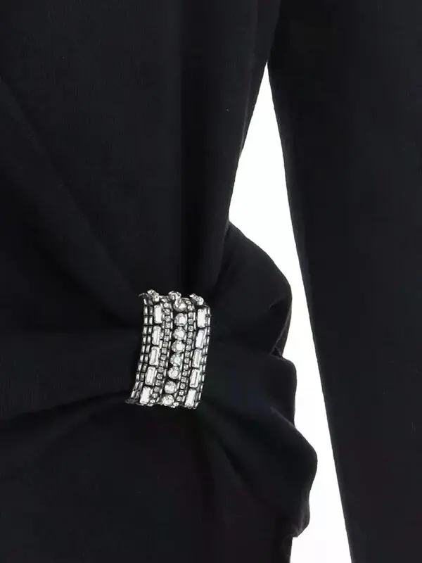 Valentino Garavani Jewel-embellished Virgin Wool V-neck Sweater