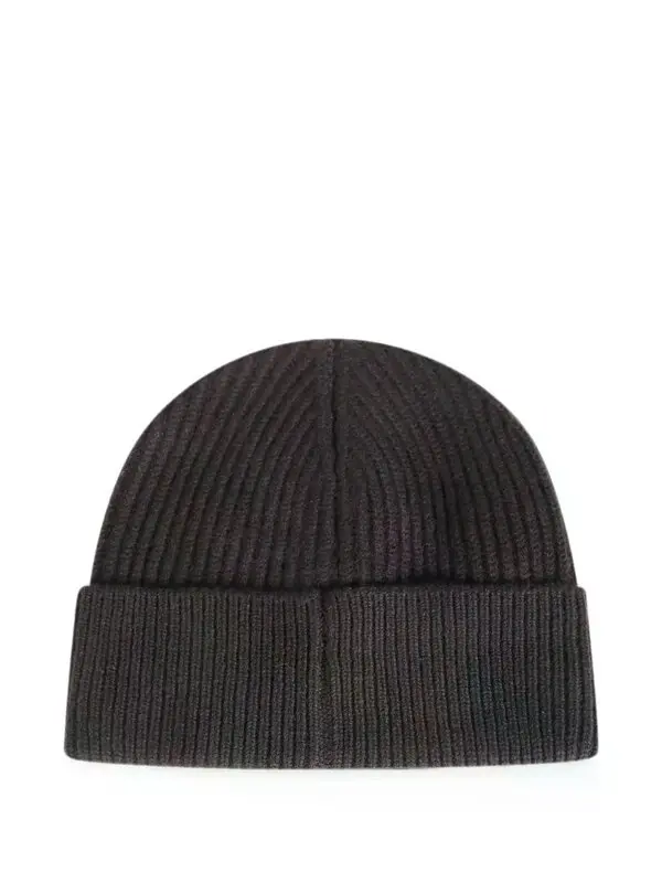 Casablanca Classic Ribbed-knit Beanie - Brown