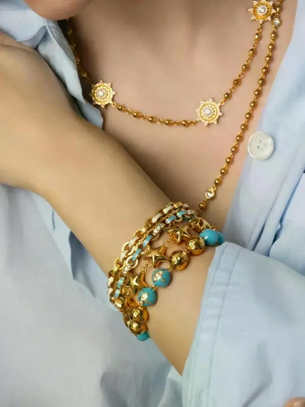 BUDDHA MAMA Hammered Link Bracelet