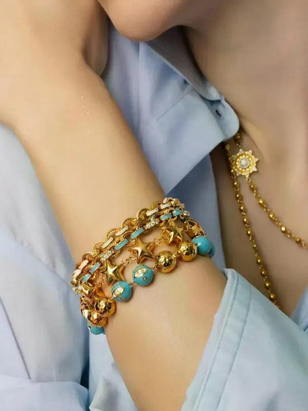 BUDDHA MAMA Hammered Link Bracelet
