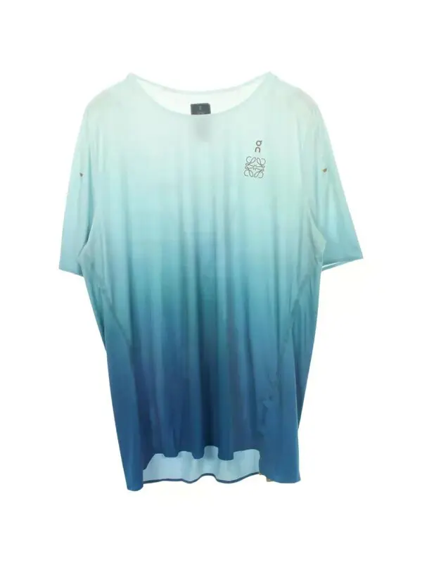 Loewe Gradient Anagram Logo Print T-shirt - Blue