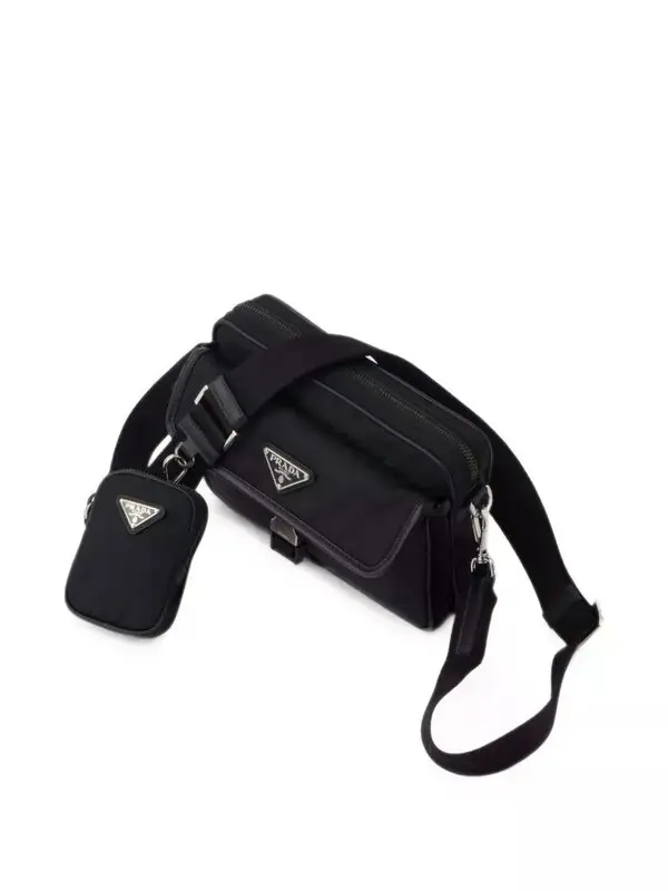 Prada Re-nylon And Saffiano Leather Shoulder Bag