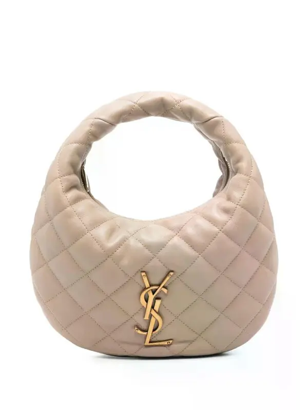 Saint Laurent Icarino In Quilted Nappa Tote Bag - Neutrals