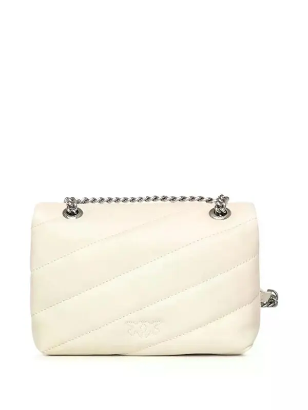 Pinko Quilted Love Bag Shoulder Bag - Neutrals