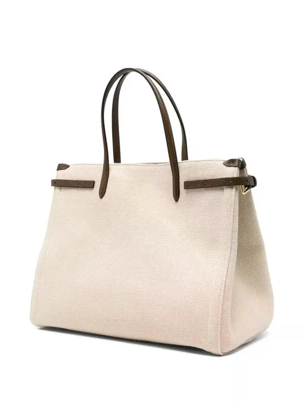 Valentino Garavani Small Antibes Linen Tote Bag