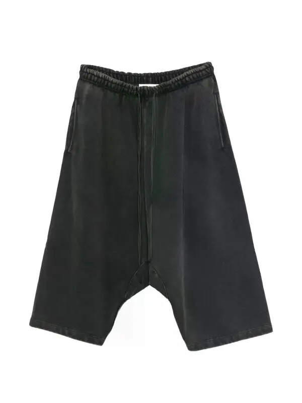 ENTIRE STUDIOS Faded Drop-crotch Shorts - Grey