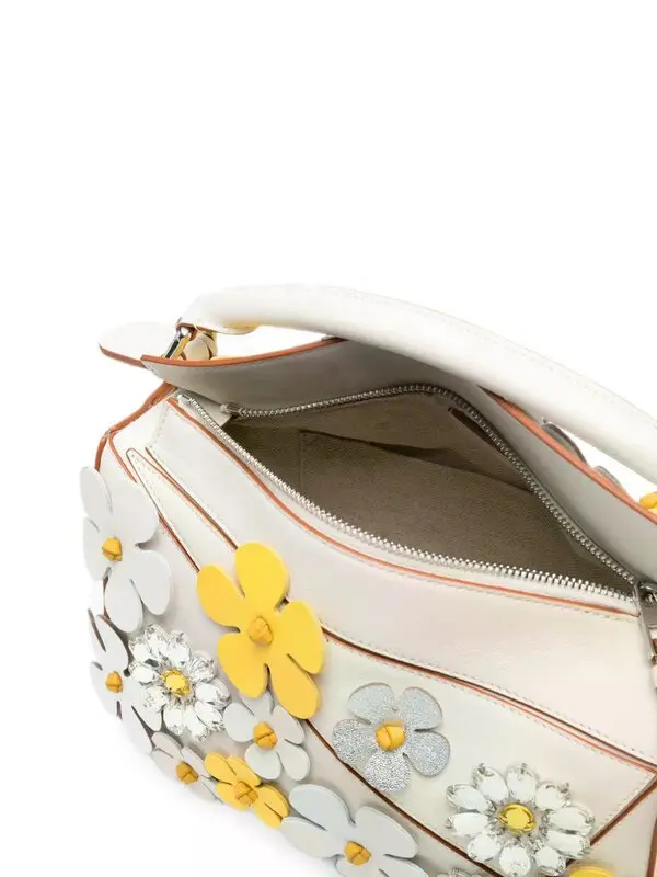 Loewe Small Floral Appliqué Tote Bag