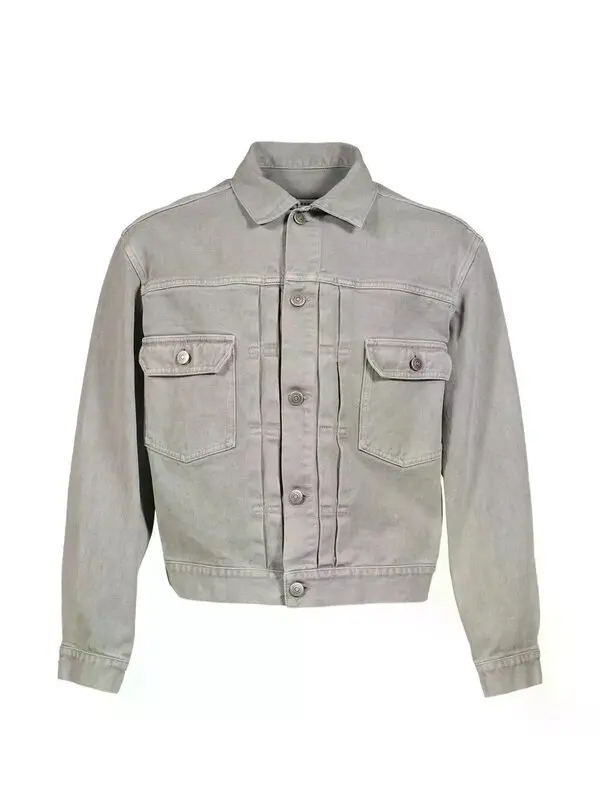 MAISON MARGIELA Pleated 4-stitch Denim Jacket - Grey
