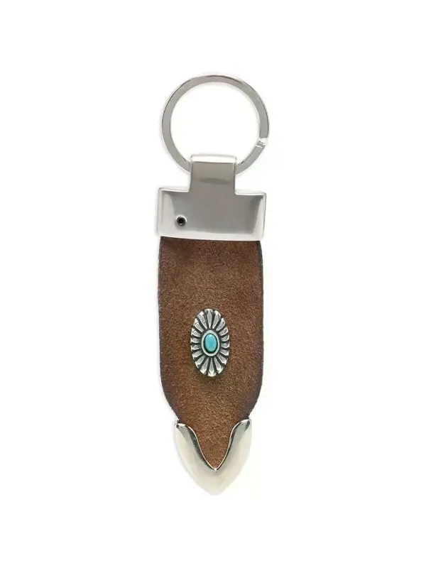 ERALDO Embellished Suede Keyring