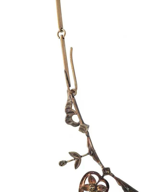 LB EXCLUSIVE Diamond Floral Necklace - Pink