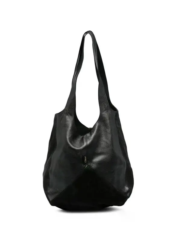 Chloé Balloon Grained-leather Shoulder Bag - Black