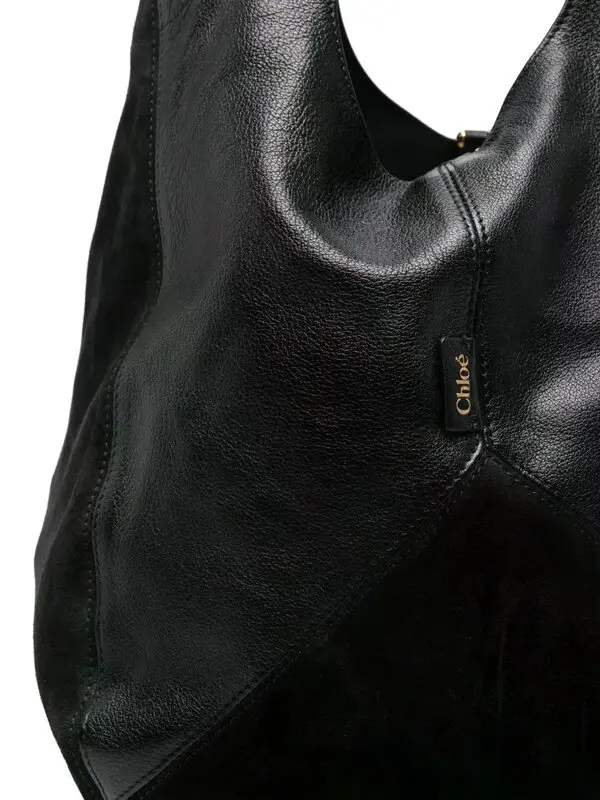 Chloé Balloon Grained-leather Shoulder Bag - Black