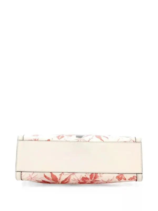Gucci Gg Ribbon Coated Printed Canvas Medium Tote Bag
