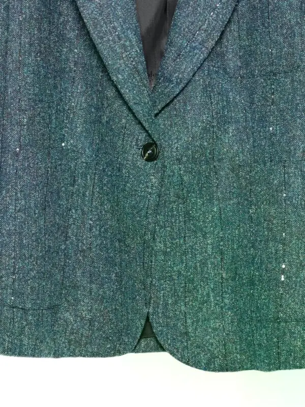 Eleventy Sequin-embellished Pinstripe Jacket