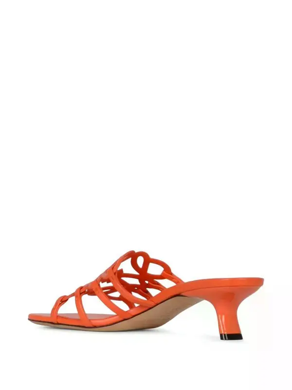 Loewe Petal Anagram Leather Sandals