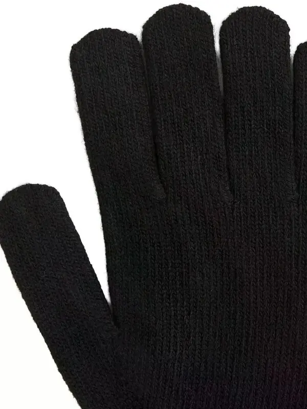 Karl Lagerfeld Logo-plaque Knit Gloves