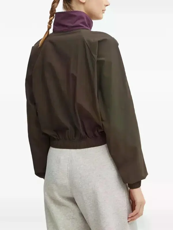 REEBOK Logo-embroidered Colour-block Jacket