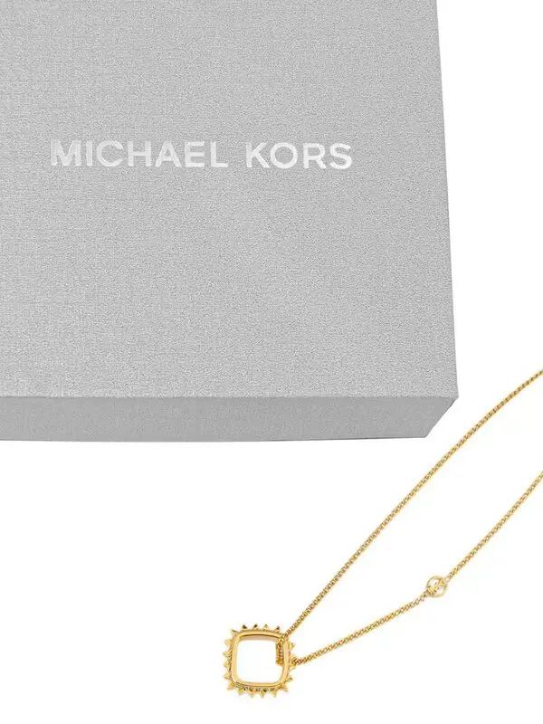 Michael Kors Crystal-embellished Spiked-pendant Necklace