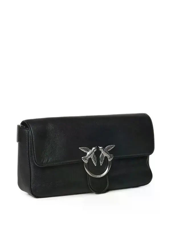 Pinko Love Birds Leather Shoulder Bag