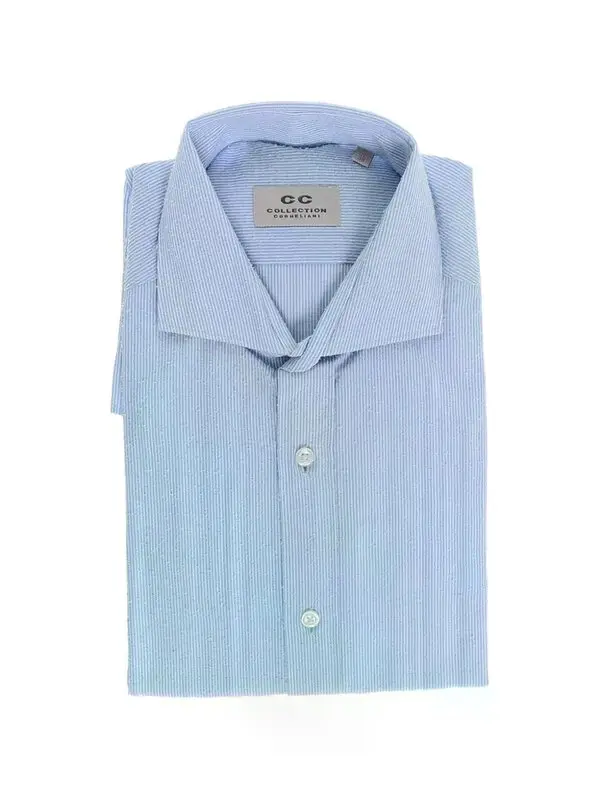 Corneliani Striped Long-sleeve Shirt - Blue