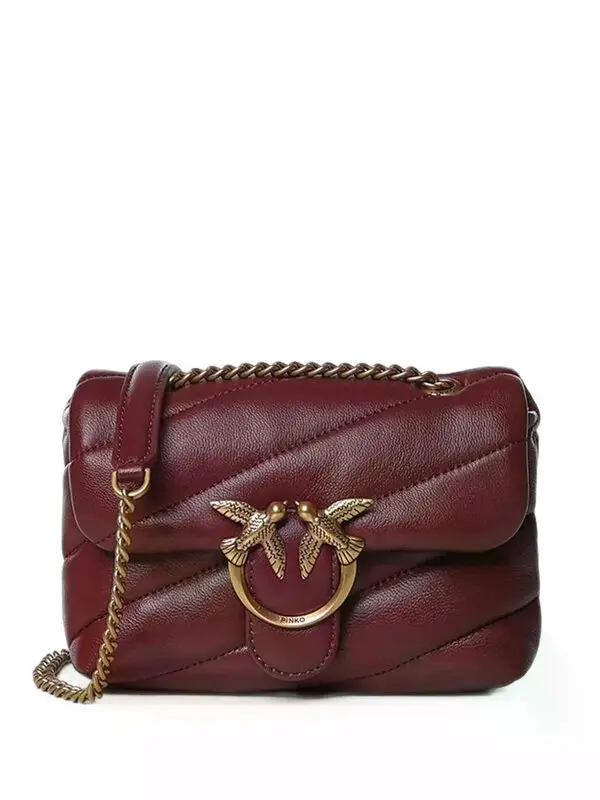 Pinko Quilted Love Birds Shoulder Bag
