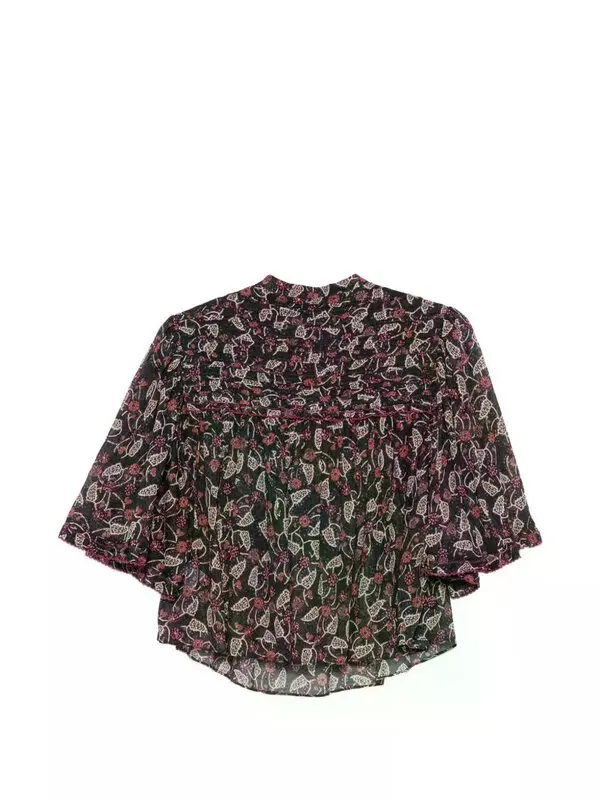 MARANT ETOILE Floral-print Ruffled Blouse