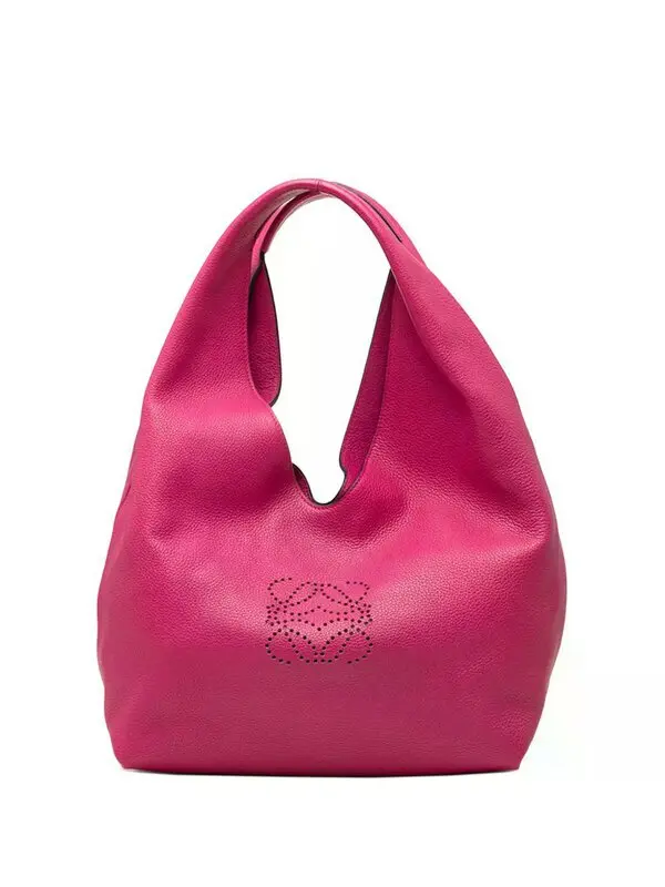 Loewe Calfskin Anagram Dunas Hobo Shoulder Bag
