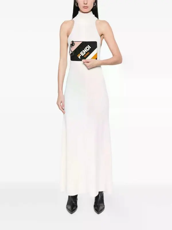 Fendi Leather Clutch Bag - Black