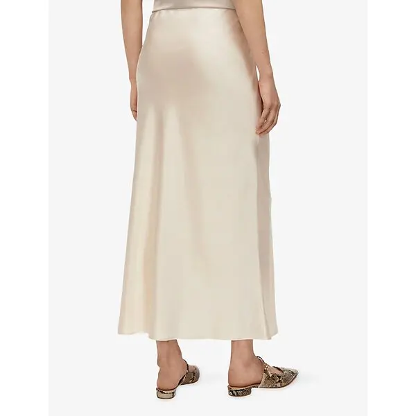 JOSEPH Isaak Elasticated-waist Silk Midi Skirt