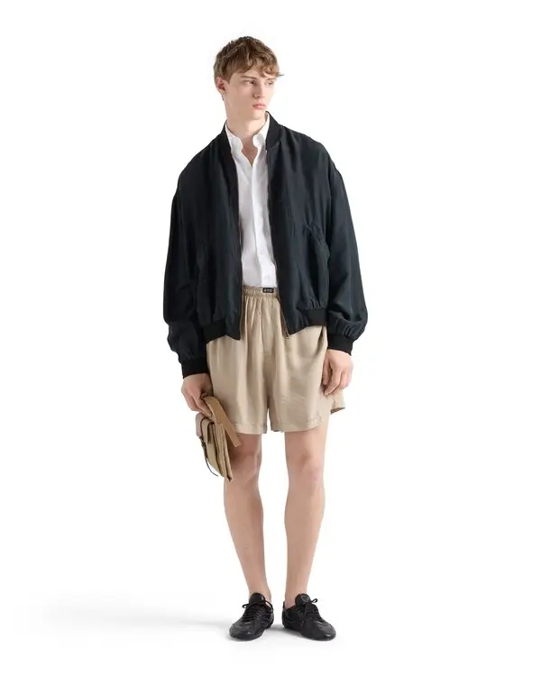 Prada Silk Bomber Jacket