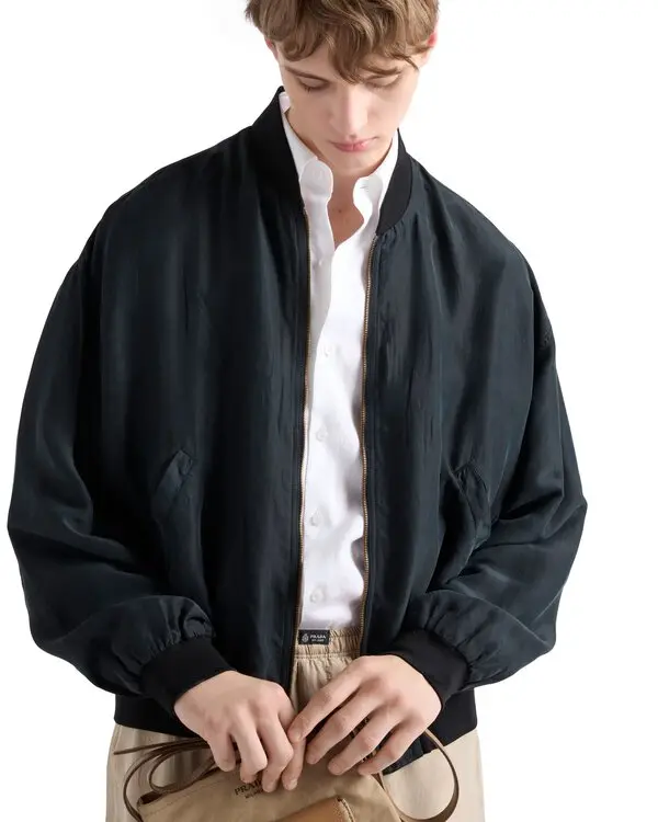 Prada Silk Bomber Jacket