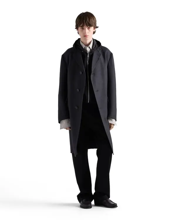 Prada Fleece Pants With Re-nylon Details