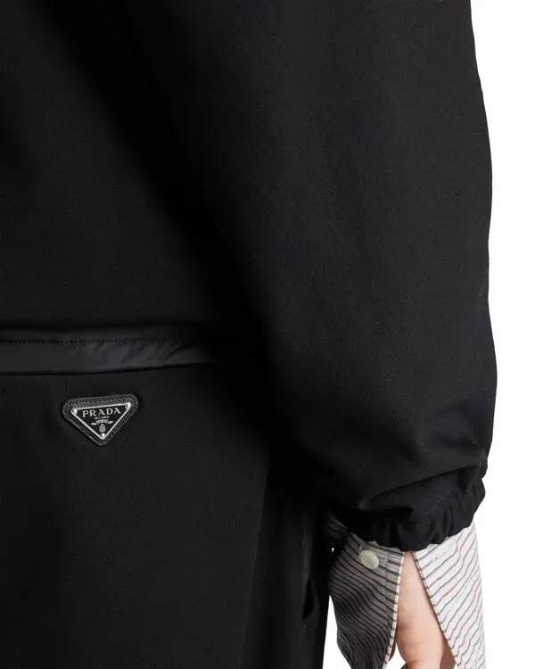 Prada Fleece Pants With Re-nylon Details