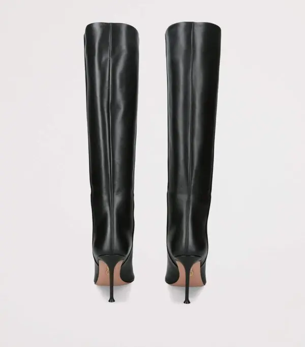 AQUAZZURA Leather Harper Knee-high Boots