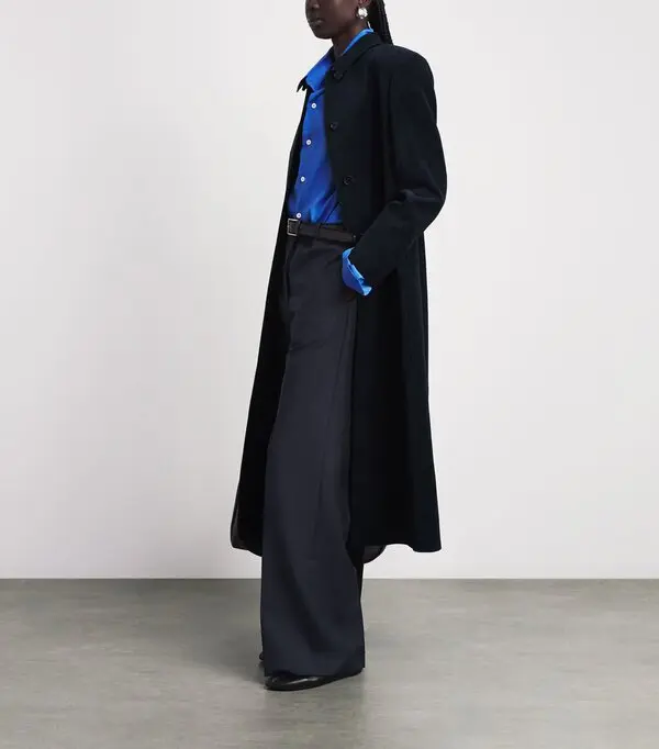 JIL SANDER Wool-mohair Straight Leg Trousers
