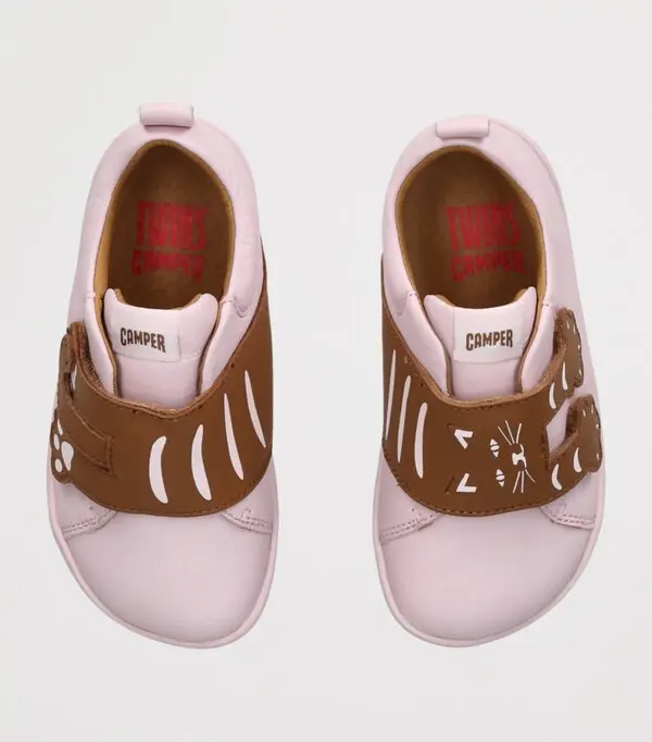 Camper Leather Cat-detail Sneakers