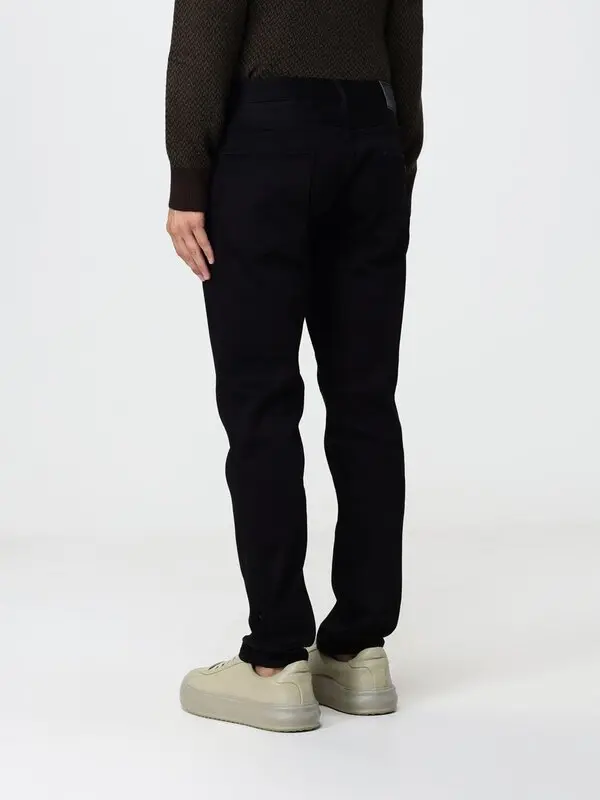 Emporio Armani Five-pocket Skinny Jeans With Rear Eagle Logo - Black