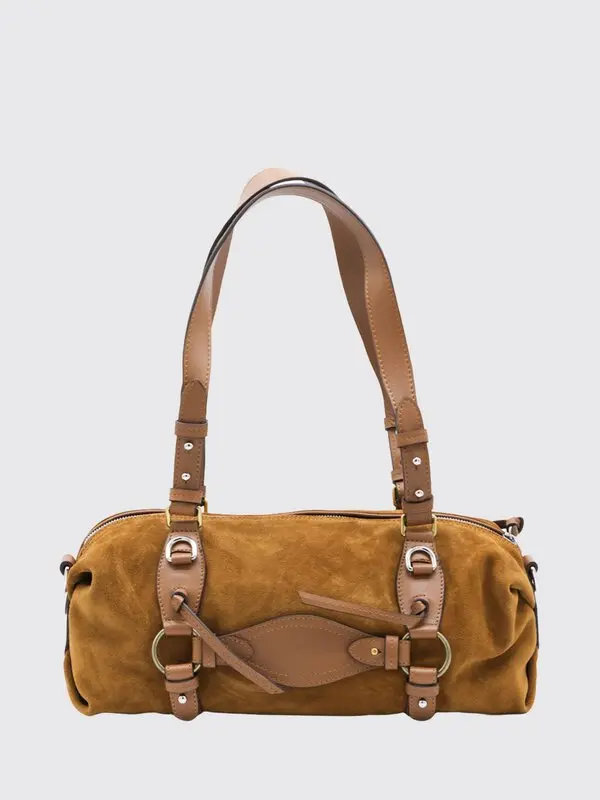 Isabel Marant Étoile Suede Calfskin Shoulder Bag - Brown