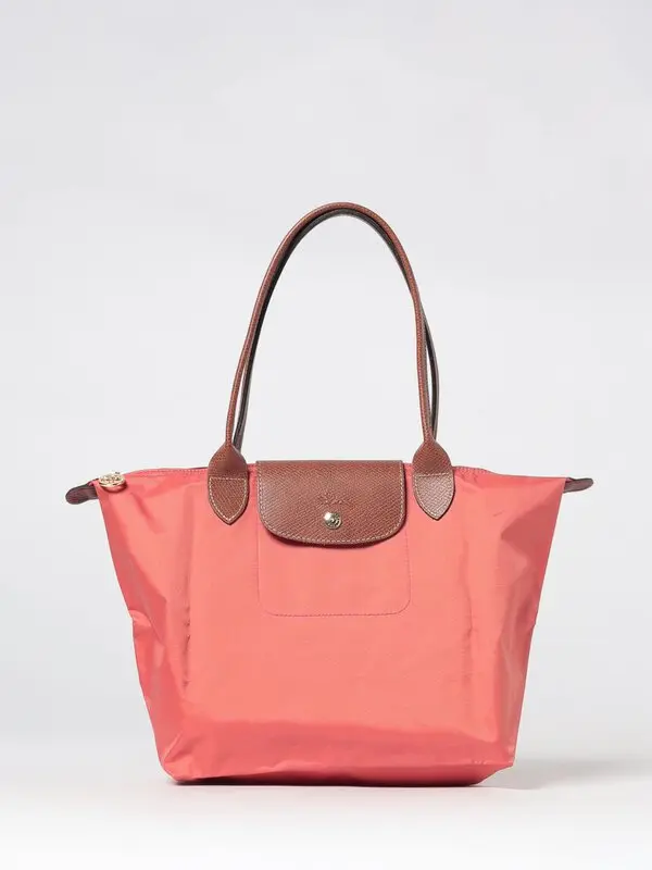 Longchamp Le Pliage Original Shoulder Bag In Recycled Nylon With Leather Handles - Red
