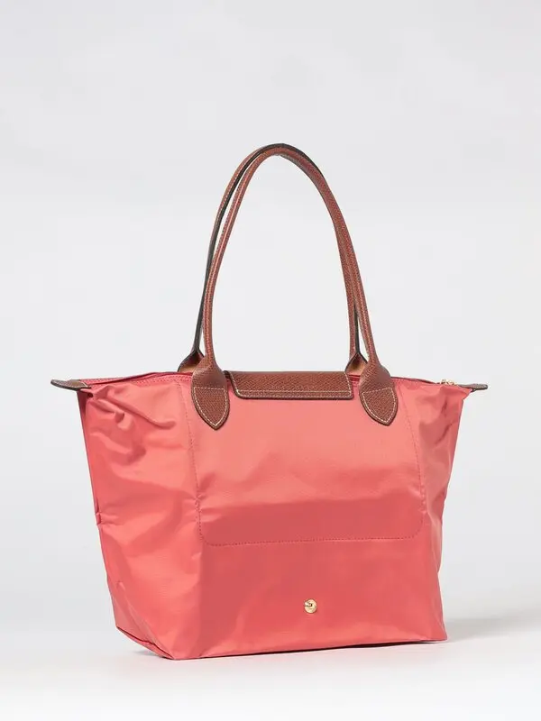 Longchamp Le Pliage Original Shoulder Bag In Recycled Nylon With Leather Handles - Red