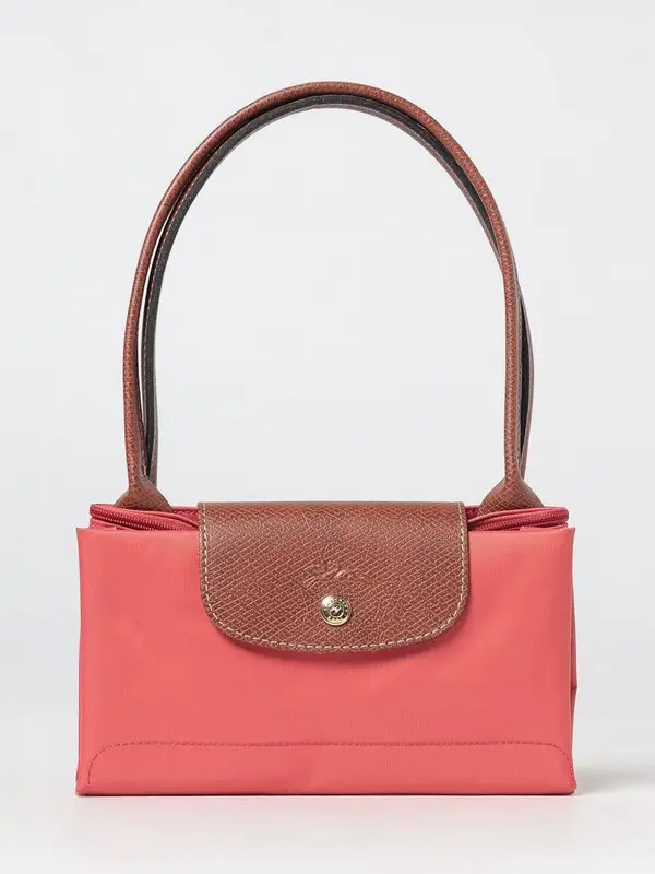 Longchamp Le Pliage Original Shoulder Bag In Recycled Nylon With Leather Handles - Red