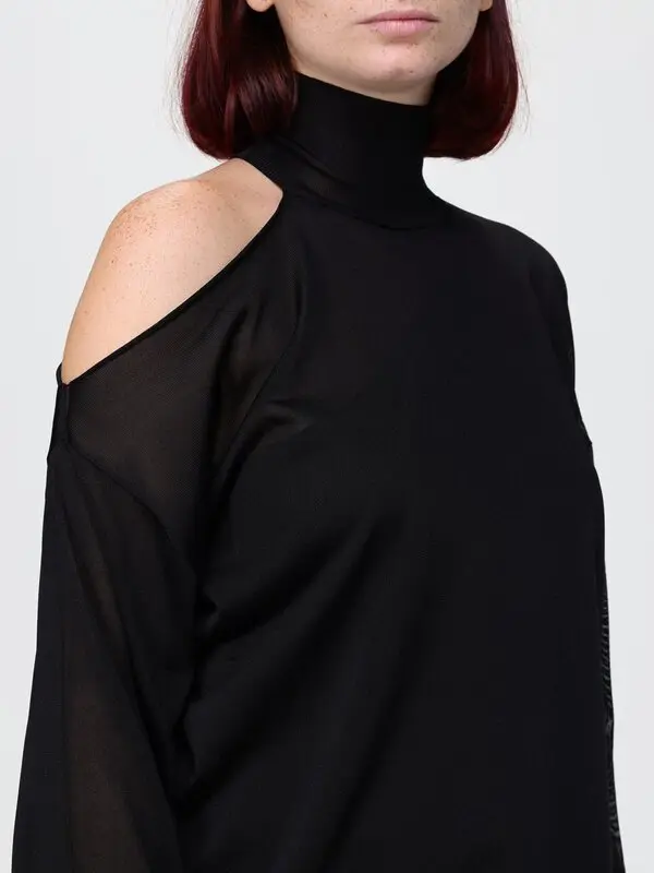 Fendi Cut-out Shoulder Turtleneck Sweater