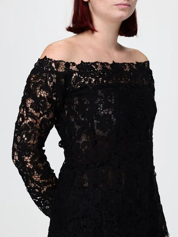 Fendi A-line Lace Midi Dress