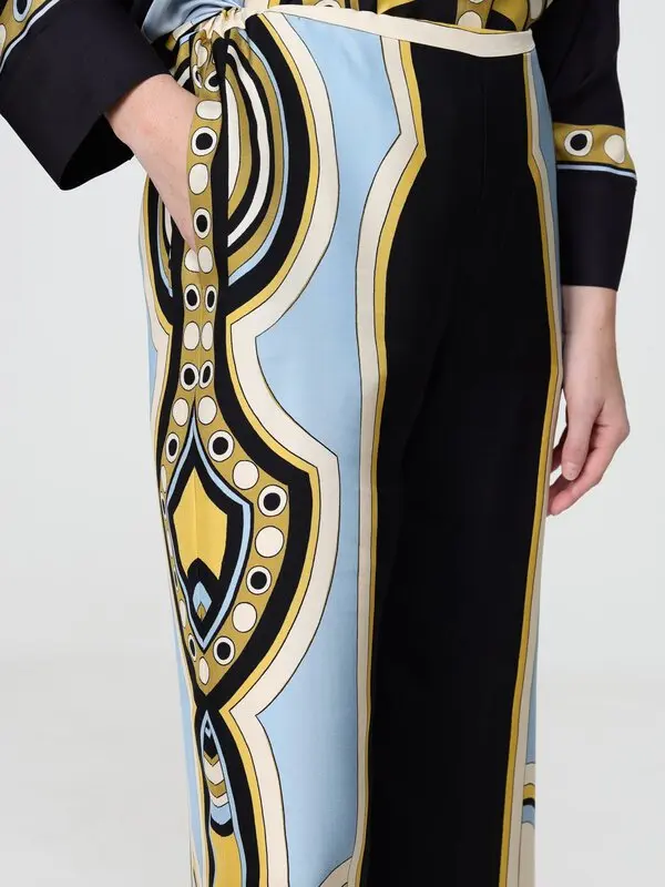 La DoubleJ Printed Wide Leg Trousers