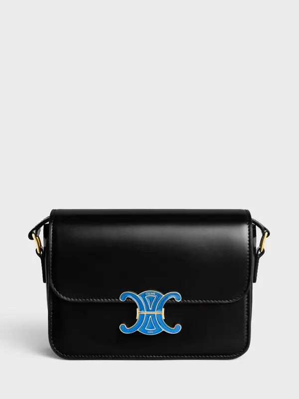 Celine Triomphe Shoulder Bag - Black